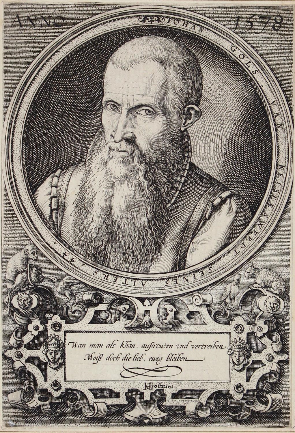 Hendrick Goltzius | Portrait of Iohan Gols van Keiserswerdt (Jan Goltz ...