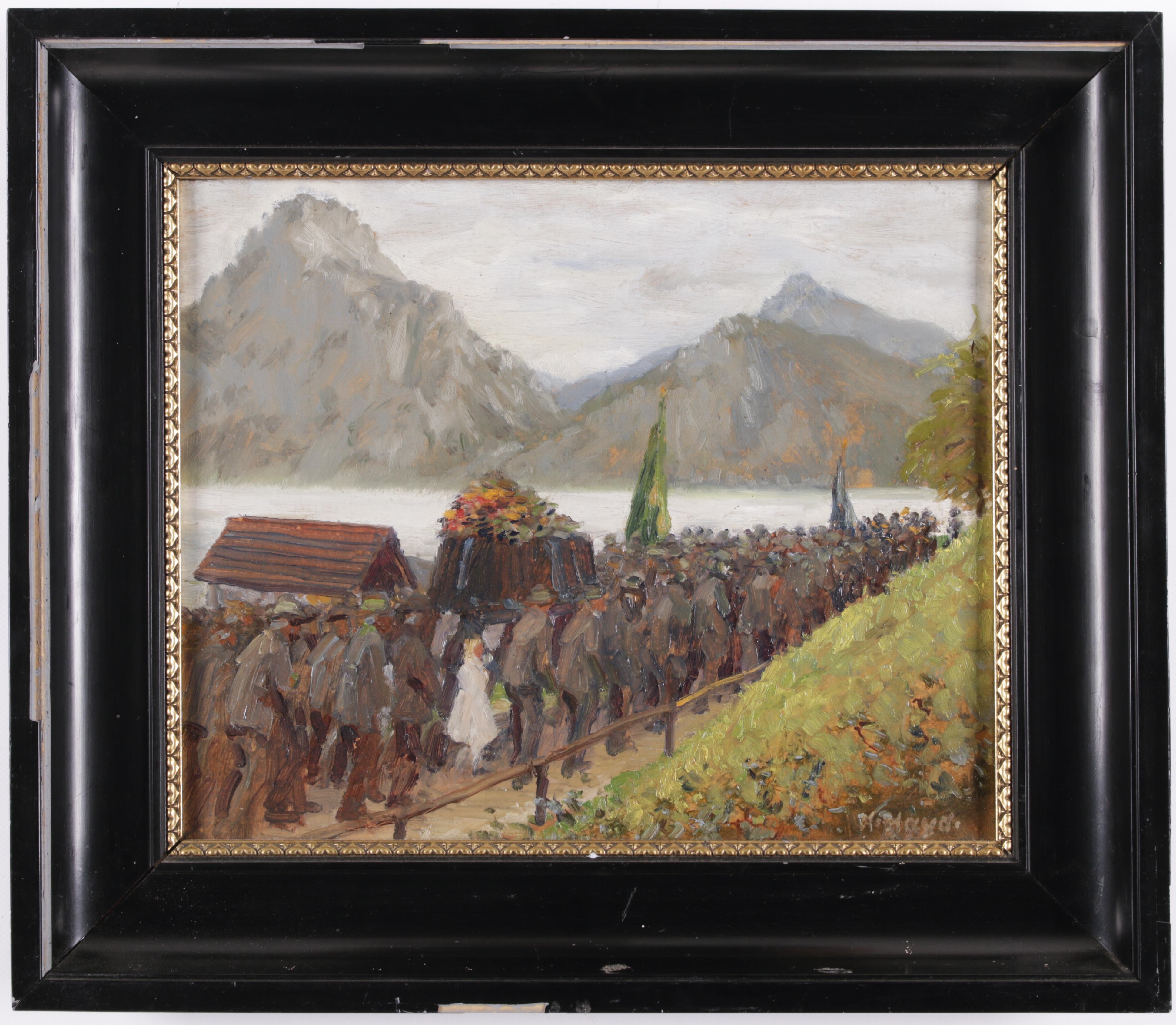 Karl Hayd | Begräbnis am Traunsee | MutualArt