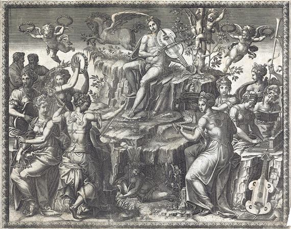 Luca Penni | Apollo and the Muses | MutualArt