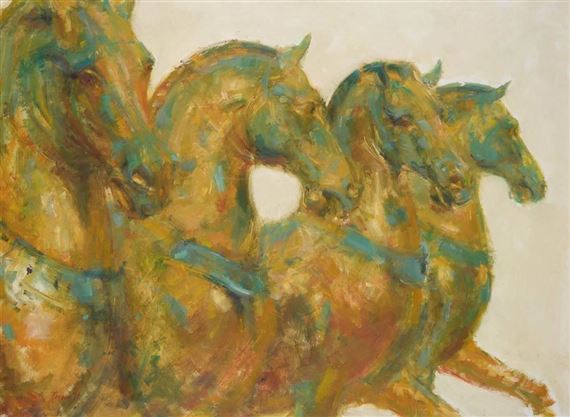Jonathan Trowell | The Four Horses of St Marks, Venice | MutualArt