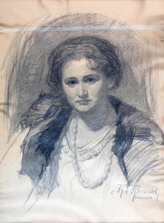 Karol Klosowski | Portret góralki (1924) | MutualArt