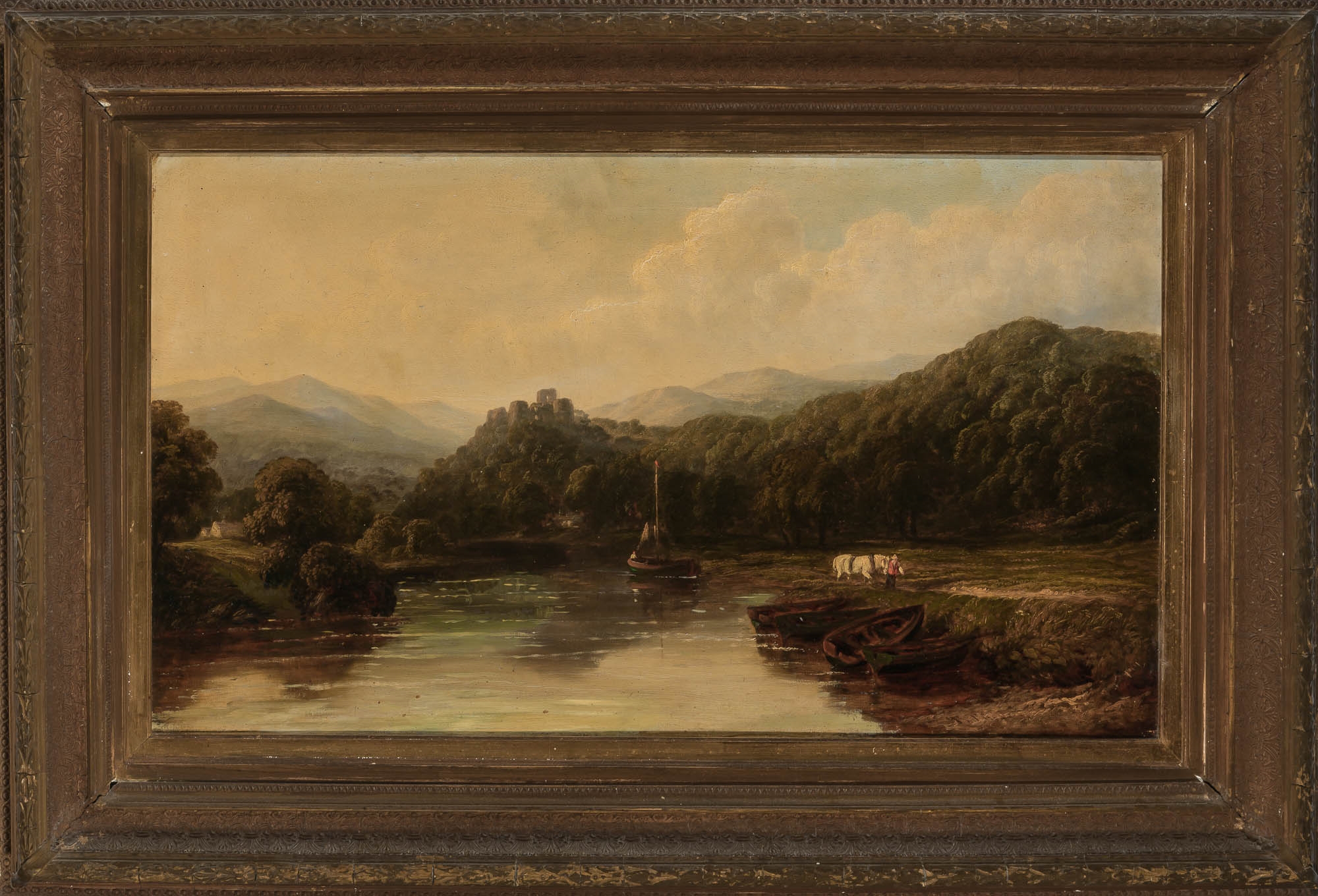 T. Thomas | Goodrich Castle Overlooking the Wye River | MutualArt