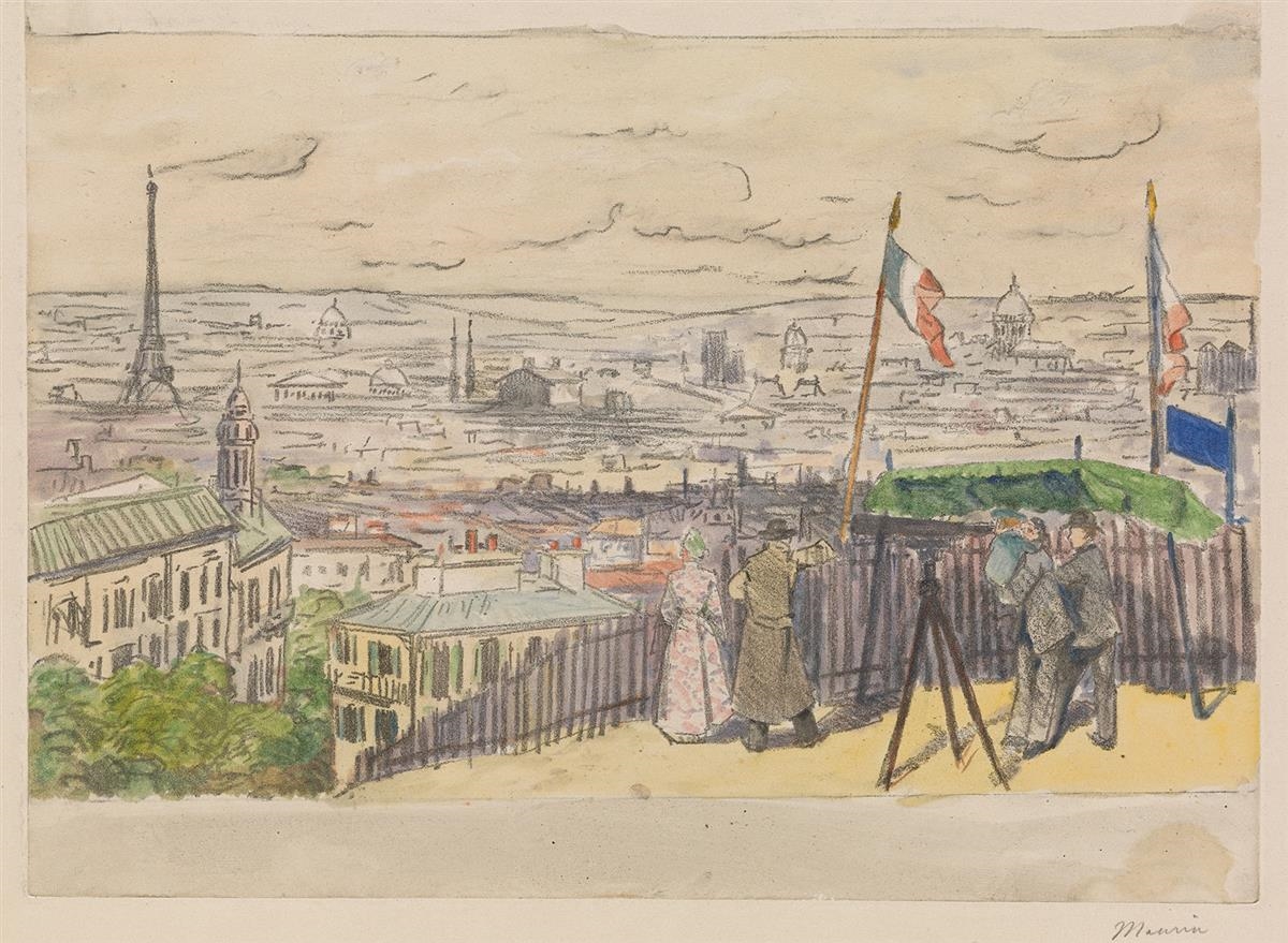 Charles Maurin | A View of Paris from Montmartre | MutualArt
