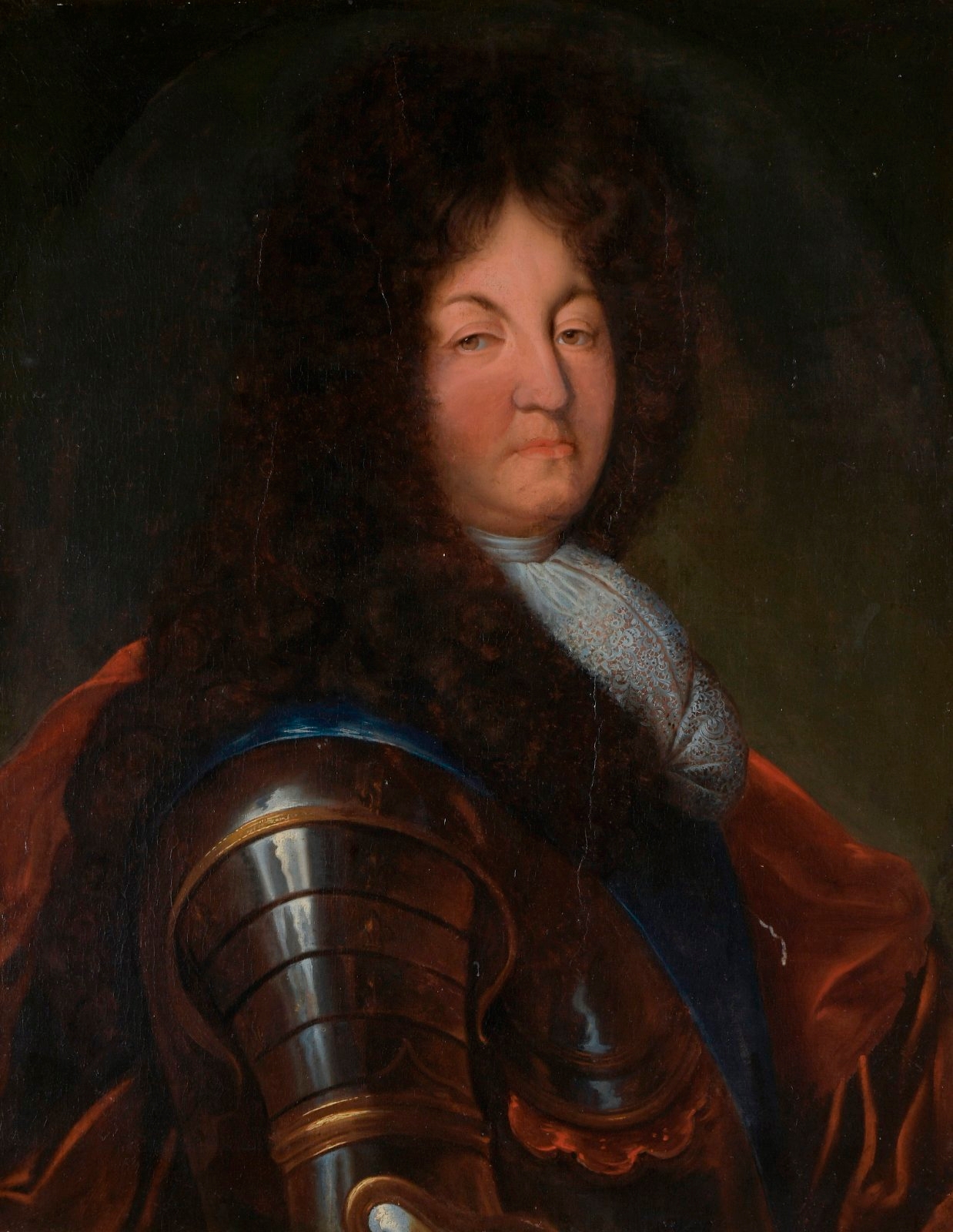 Hyacinthe Rigaud | PORTRAIT EN PETIT BUSTE DE LOUIS XIV EN ARMURE ...