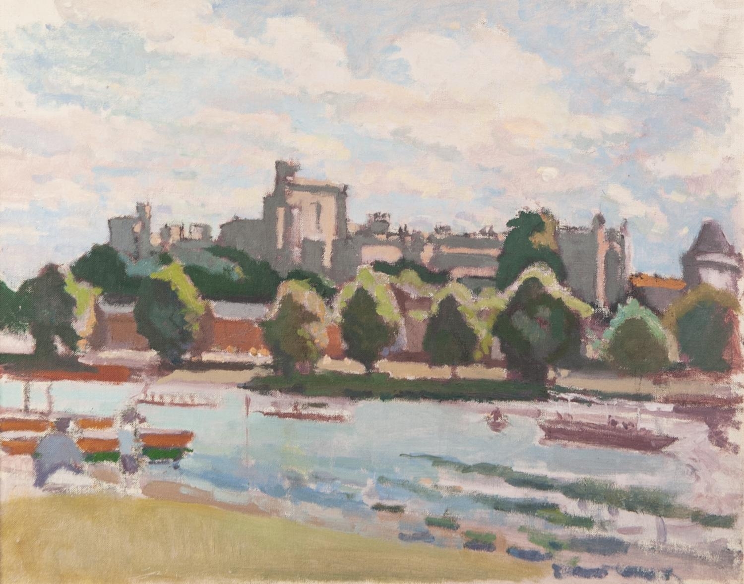 Harry Rutherford | View of Windsor Castle over the Thames | MutualArt