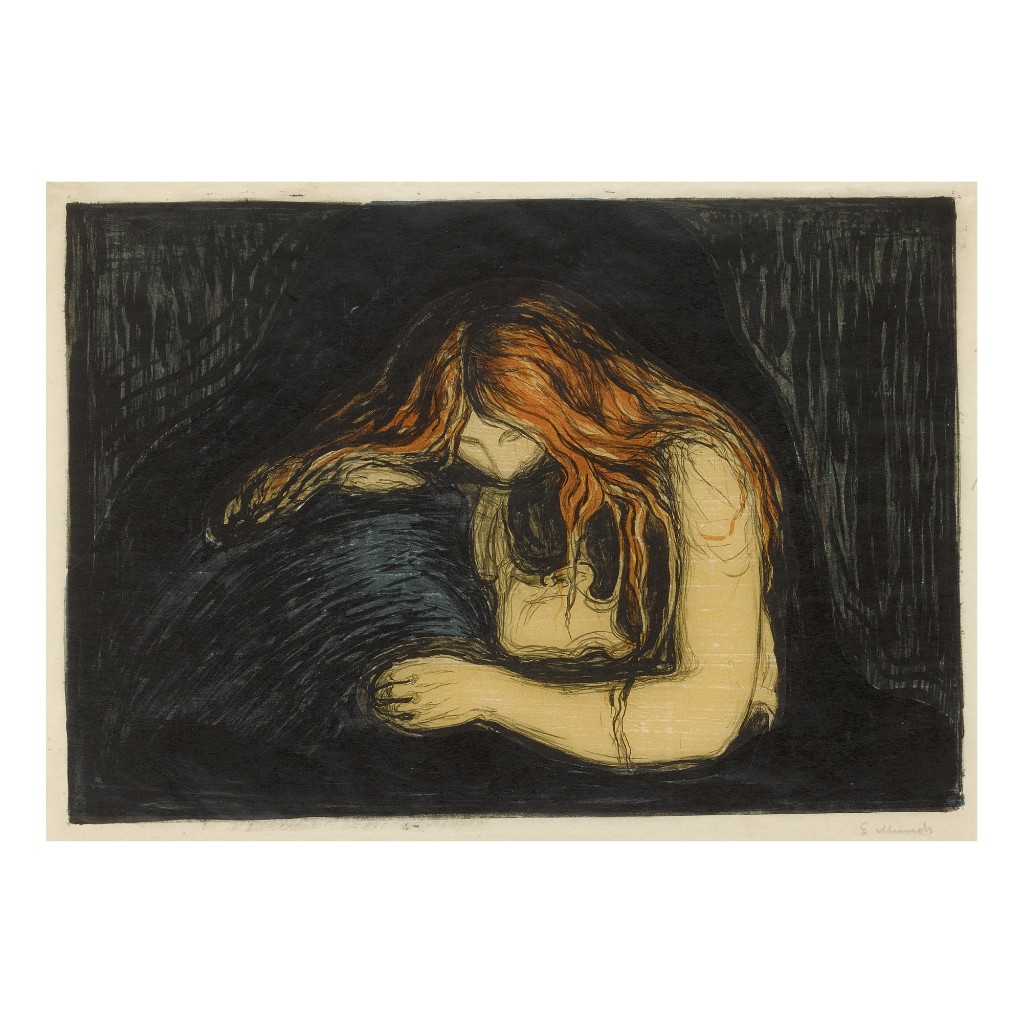 Edvard Munch | Vampyr II (Vampire II) (1895) | MutualArt