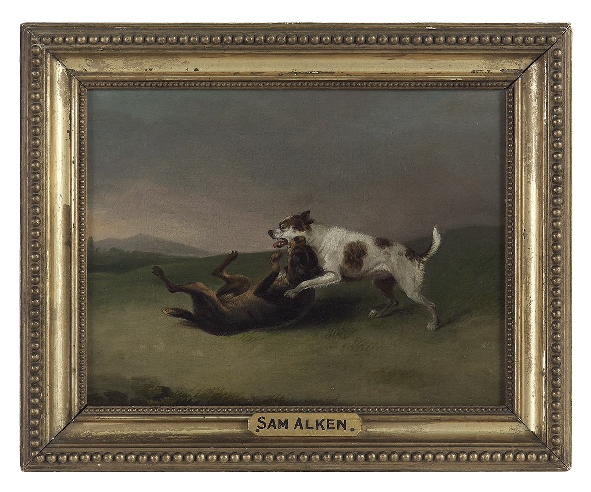 Samuel Alken, Sr. | Two Dogs Fighting | MutualArt