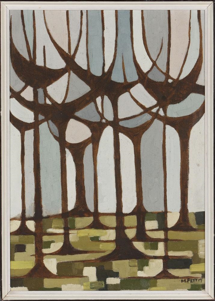 Michael Pettit | ABSTRACT WITH TREES | MutualArt