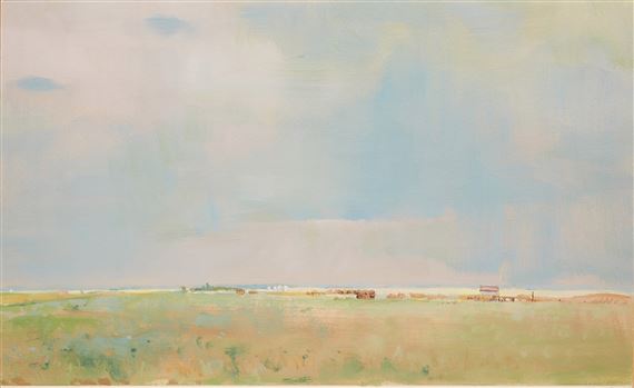 Terry Fenton | Summer Squall, Rain Near Outlook, SK (1998) | MutualArt