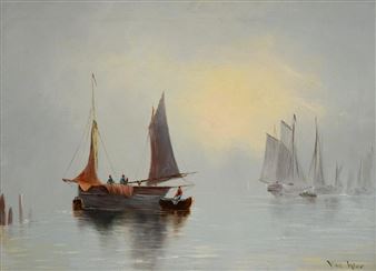 Joachim van Hier | Incendio al porto | MutualArt