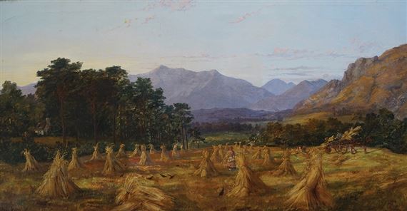 William McEvoy | Corn stacks (1865) | MutualArt