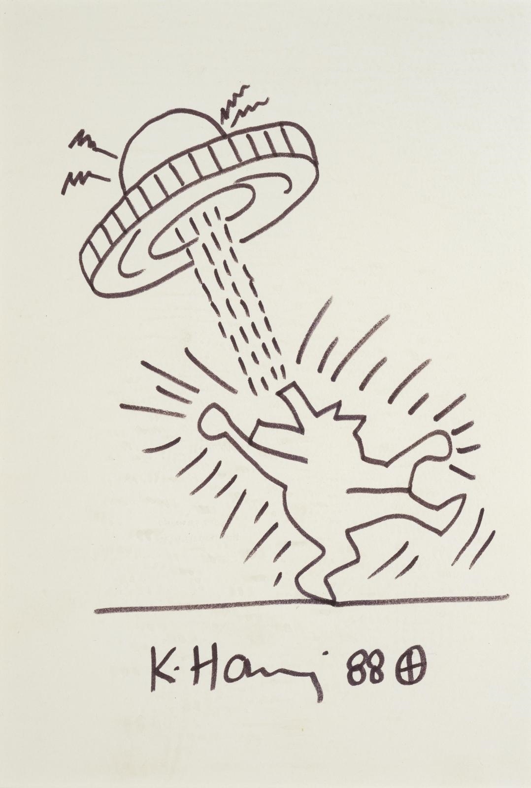 Keith Haring | Ufo & Wolf | MutualArt