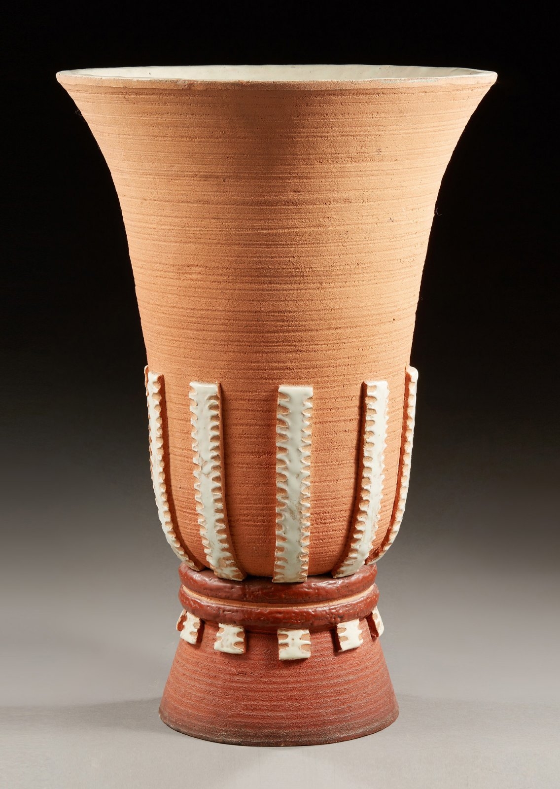 Luc Lanel | Importante vasque éclairante en céramique partiellement ...