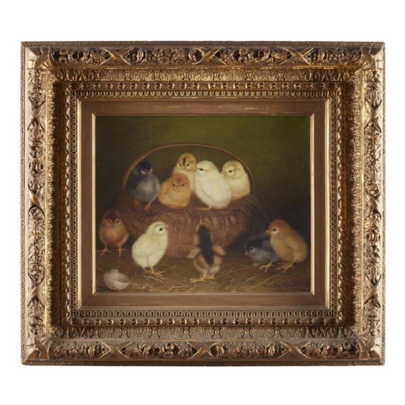 Ben Austrian | Chicks in a Basket (1915) | MutualArt