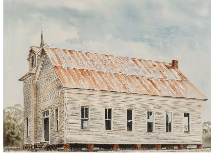 Ancel E. Nunn | Church at Shiloh Texas (1973) | MutualArt
