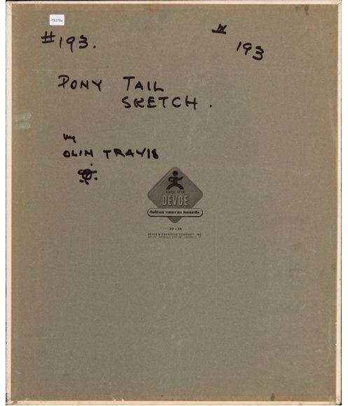 Olin Travis | Pony Tail Sketch | MutualArt