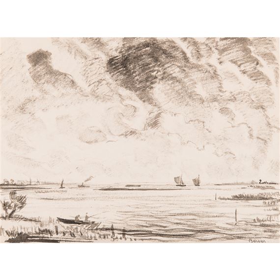 Jean Eugène Bersier | L'EMBOUCHURE DU RHIN | MutualArt