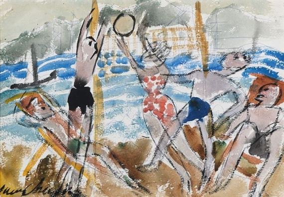 Jacques Chapiro | Scène de plage | MutualArt