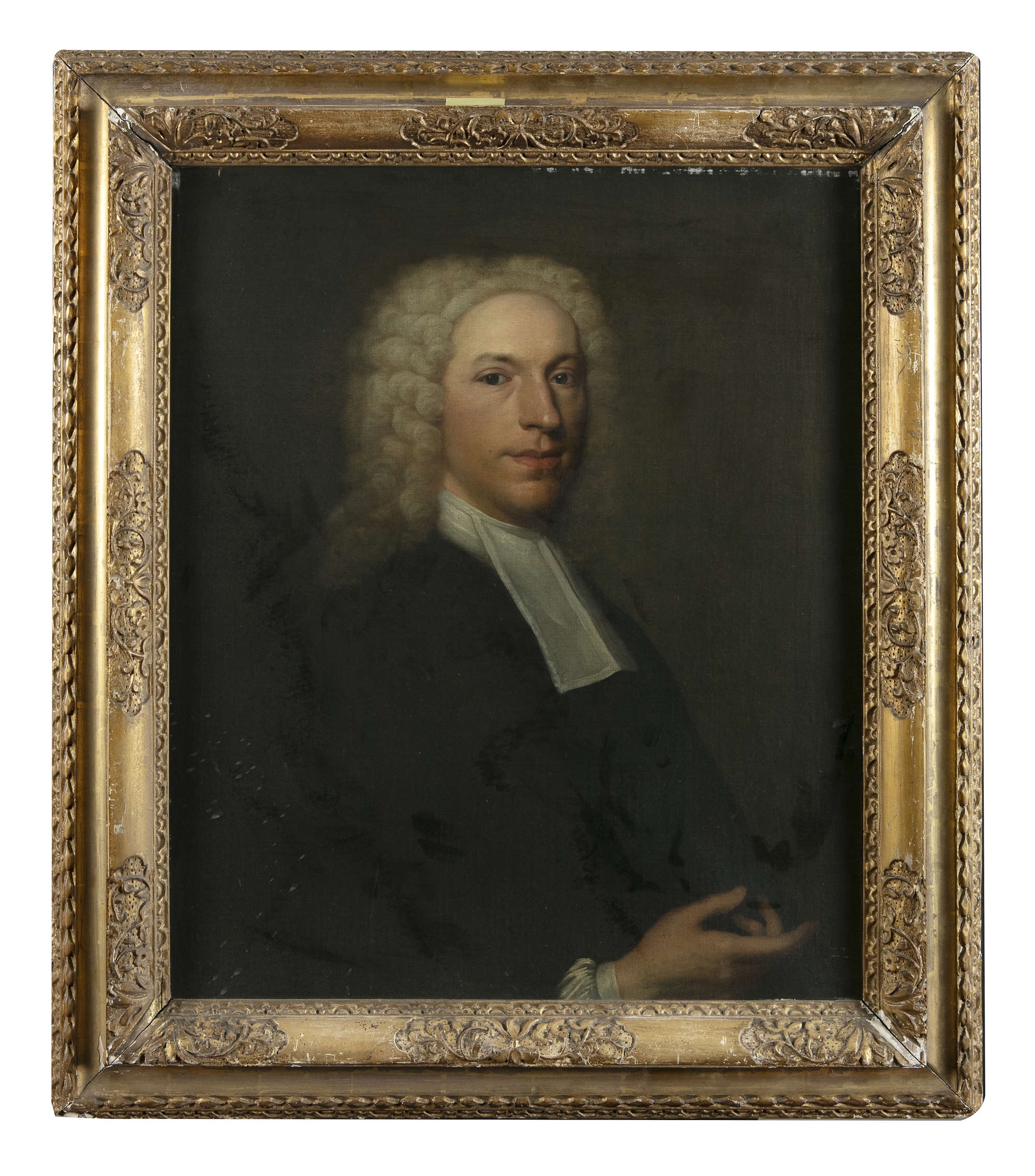 British School, 18th Century | Portrait of Gentleman with Wig and Red ...