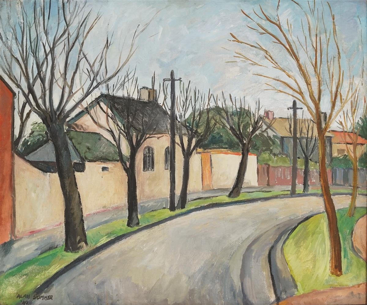 Alan Sumner | A Melbourne Street Scene, 1940 (1940) | MutualArt