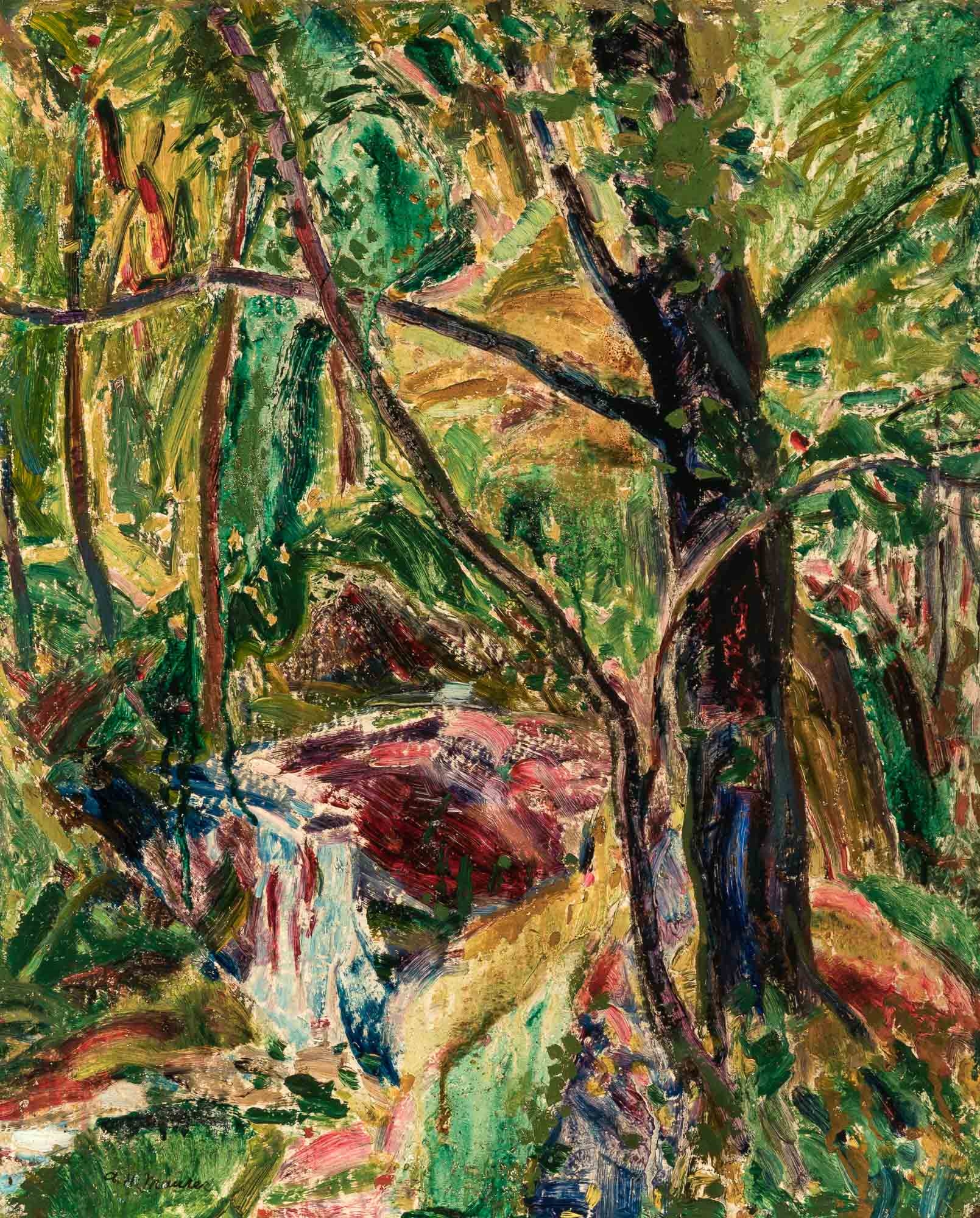 Alfred Maurer | Young Woman in Blue Dress | MutualArt