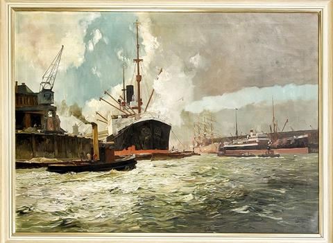 John Gleich | Im Hamburger Hafen | MutualArt