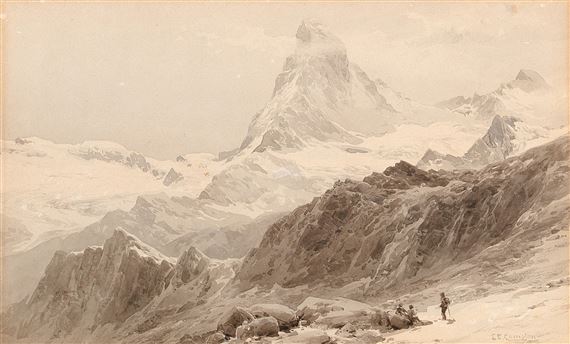 Edward Theodore Compton | A view of Matterhorn (1889) | MutualArt