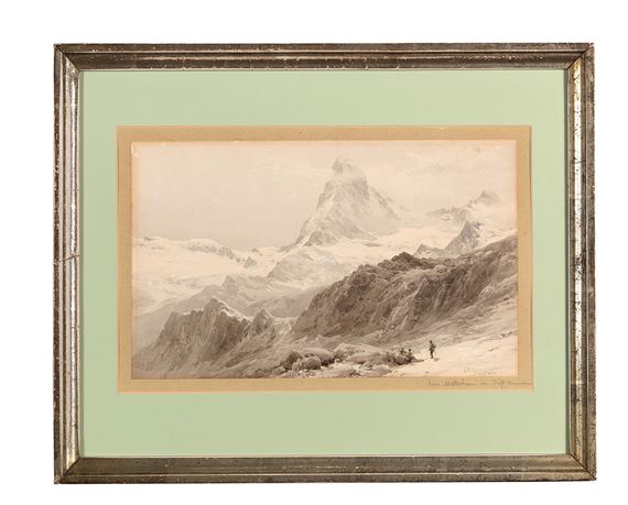 Edward Theodore Compton | A view of Matterhorn (1889) | MutualArt