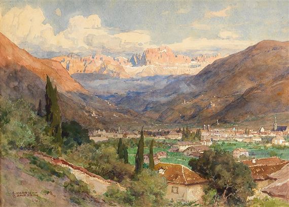 Edward Harrison Compton | The Marmolata in the Dolomites | MutualArt