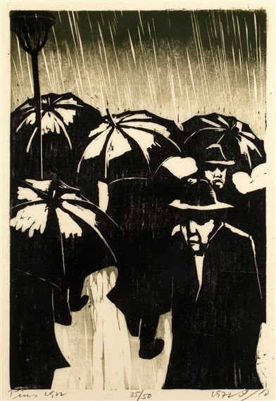 Jacob Pins | Umbrellas (1972) | MutualArt