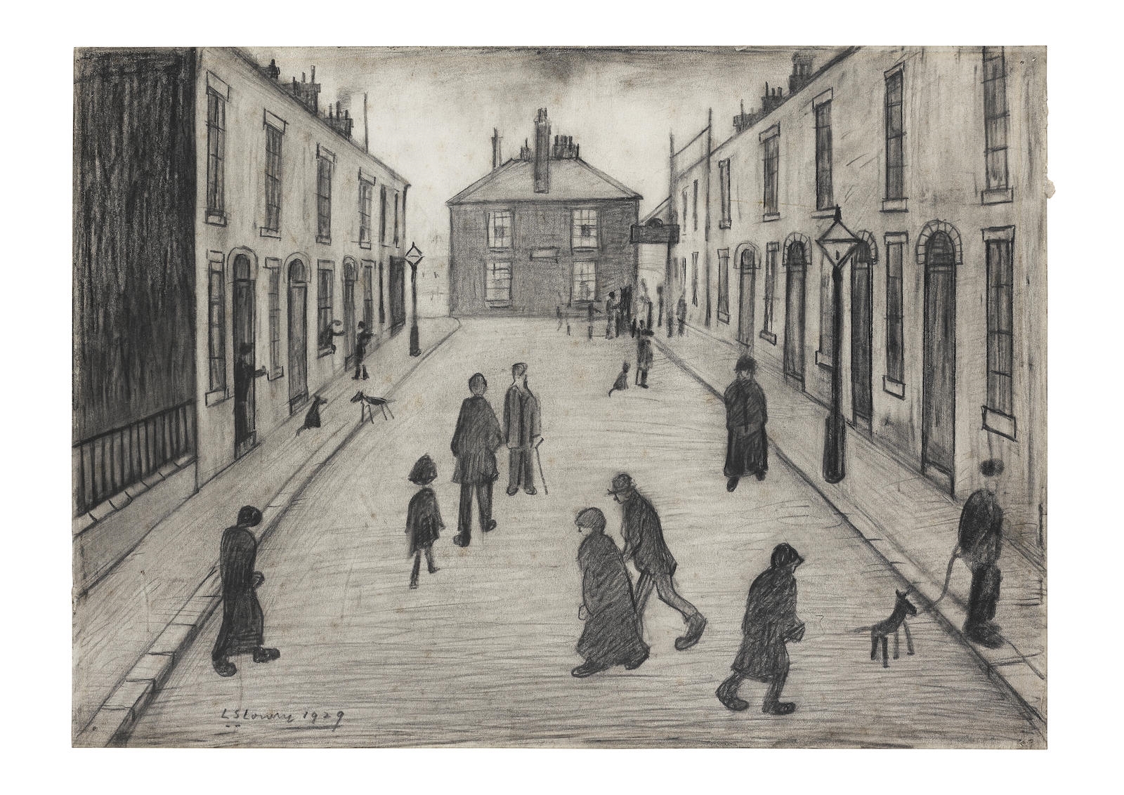 Laurence Stephen Lowry | Ardens Farm, Swinton (1930) | MutualArt