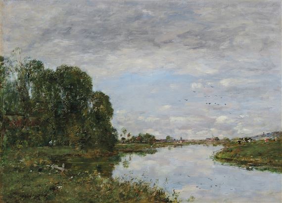 Eugène Louis Boudin | Le rivage de Villerville (1893) | MutualArt