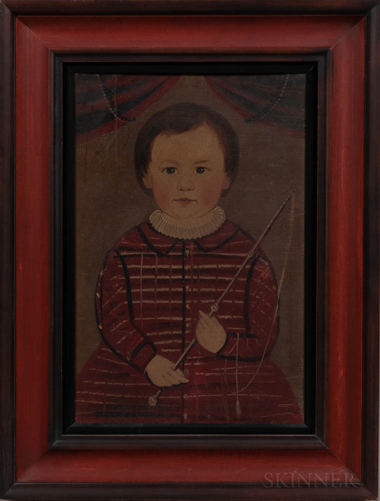 William Matthew Prior | Portrait of a Boy in a Red Dress Holding a ...