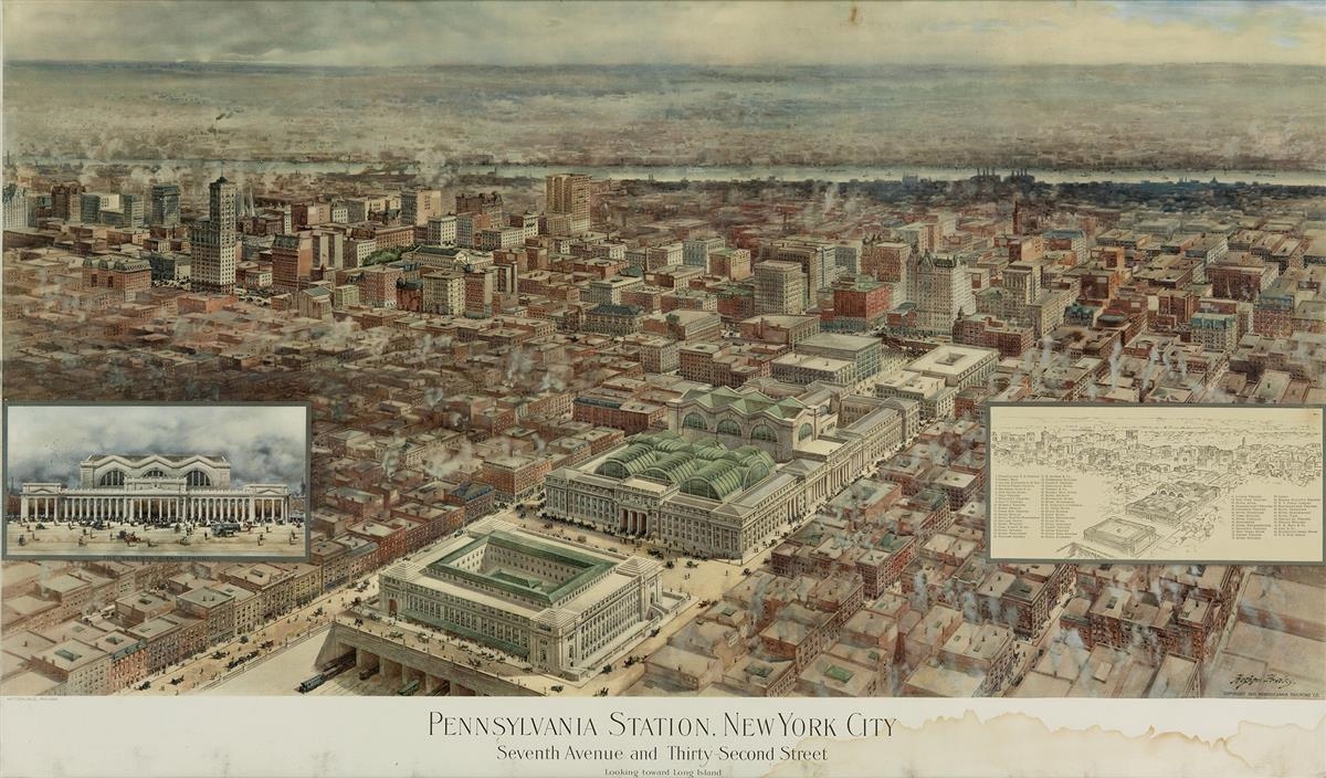 Hughson Hawley | PENNSYLVANIA STATION, NEW YORK CITY. . (1910) | MutualArt