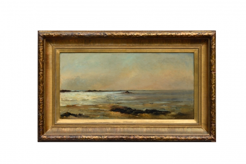 Louis Artan de Saint Martin | View of a reef from a beach (1870 ...