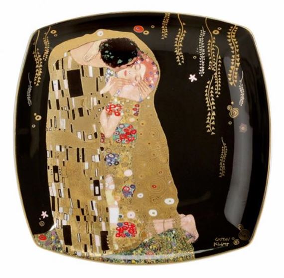 Gustav Klimt | The Kiss Plate | MutualArt