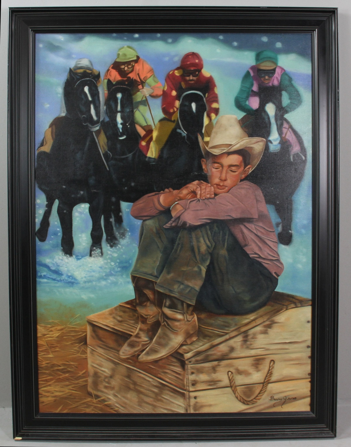 Barry Gross | Cowboy Dreaming of Being a Jockey | MutualArt