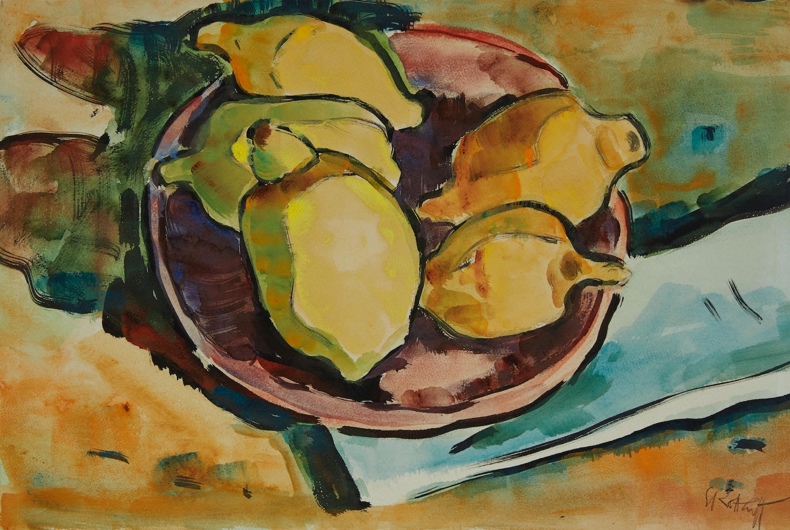 Karl Schmidt-Rottluff | Zitronen (1943) | MutualArt