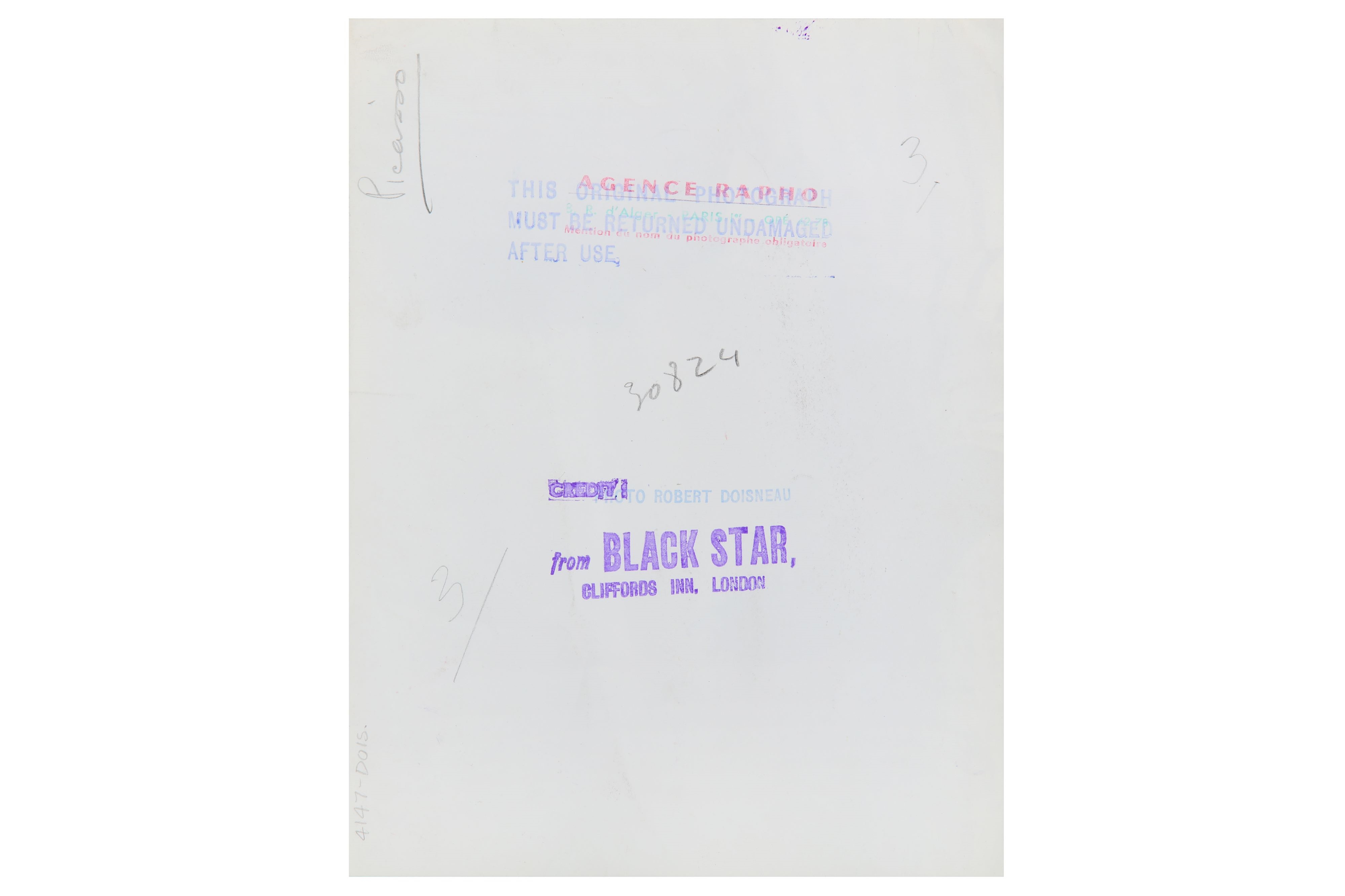 Robert Doisneau | PICASSO WITH A PRAYING MANTIS, vintage silver gelatin ...