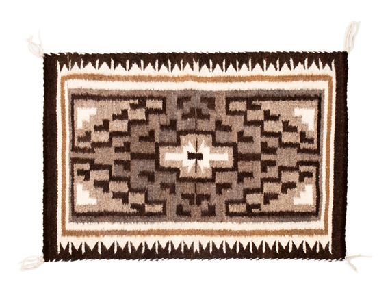 Stella Begay | Navajo Two Grey Hills Weaving | MutualArt