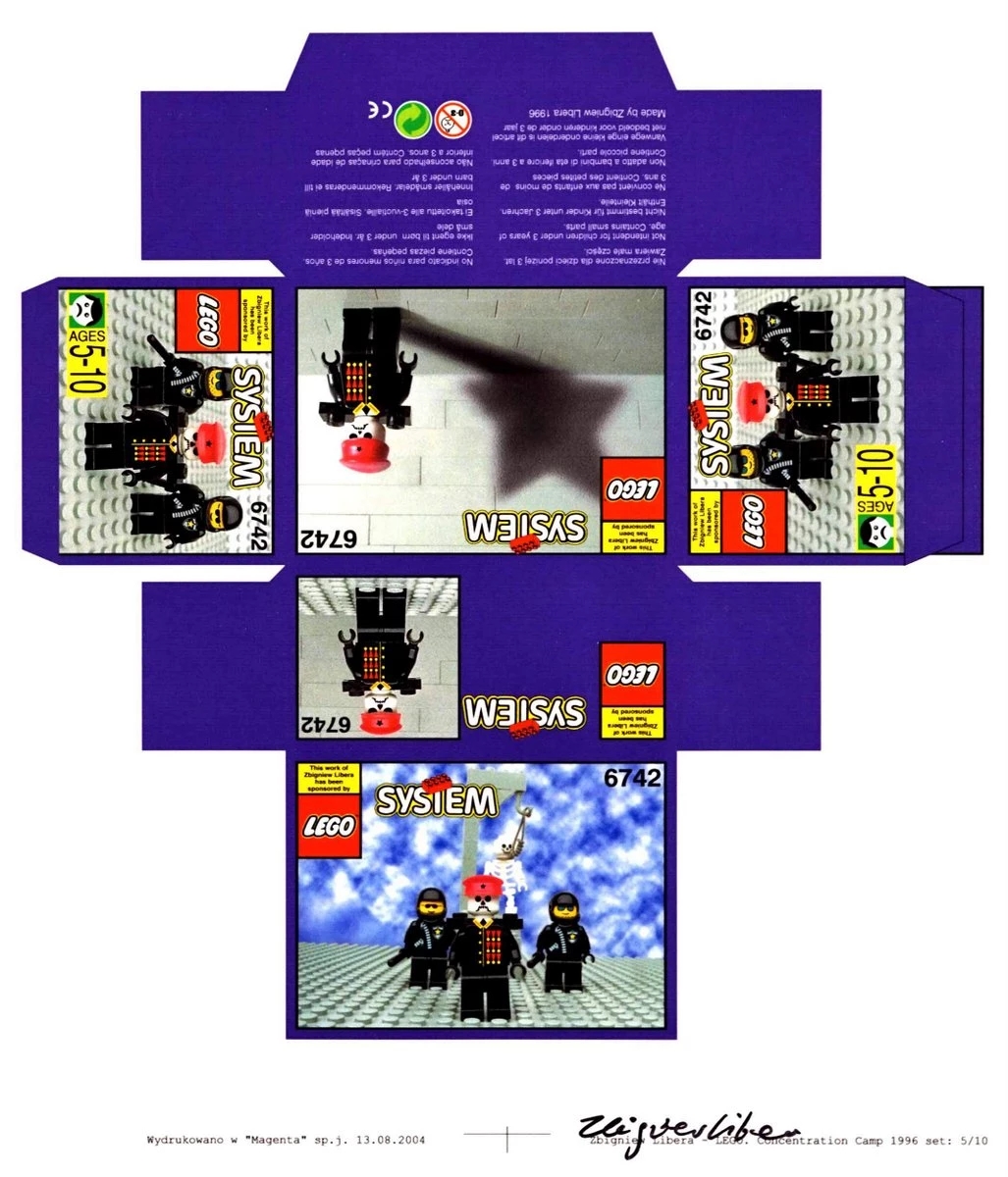 Zbigniew Libera | LEGO. OBÓZ KONCENTRACYJNY - WYKROJNIK OPAKOWANIA ...