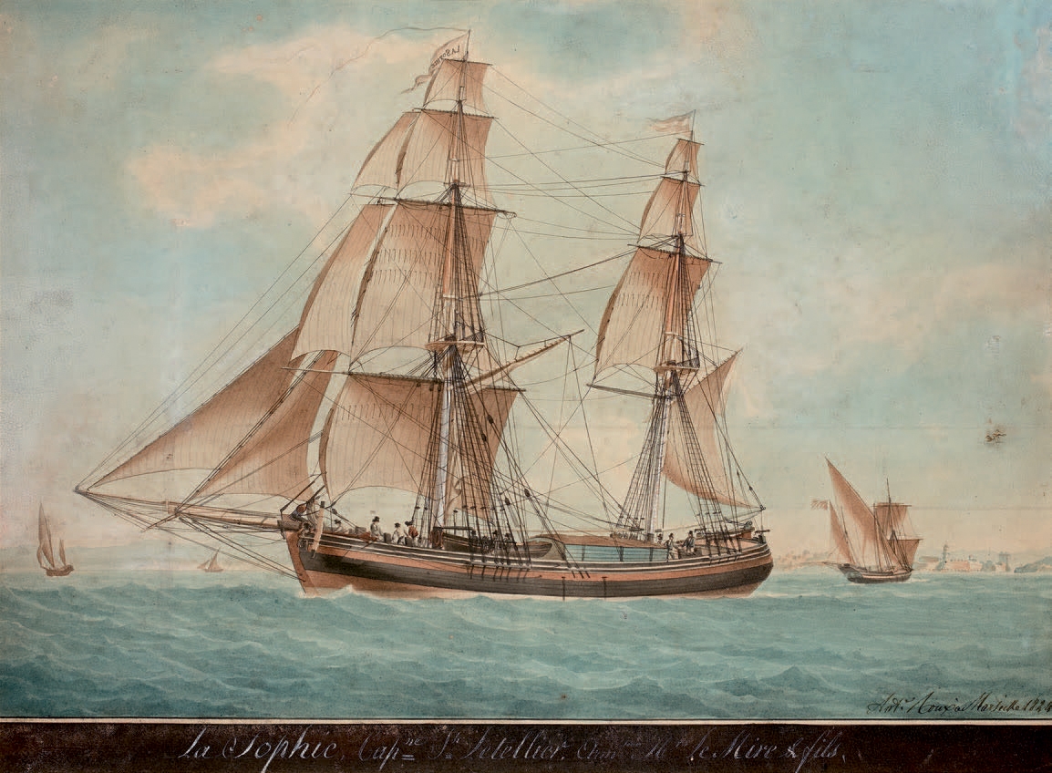 Mathieu Antoine Roux | Le Sophie, Capitaine Letellier, armateur Mr. Le ...