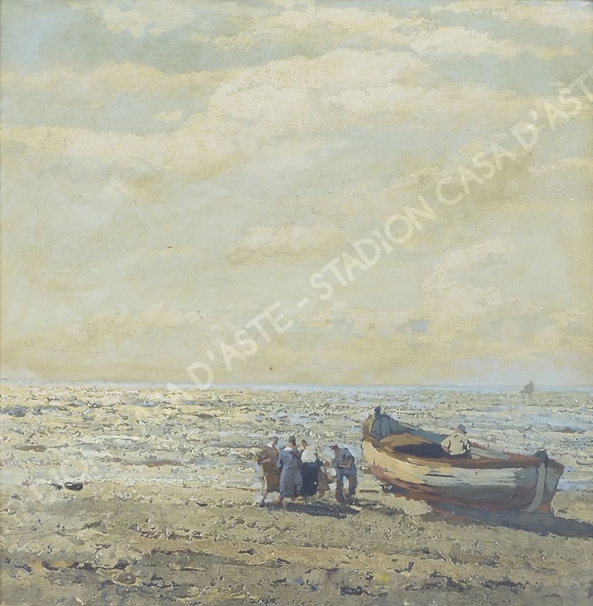 Angelo Pavan | Sulla spiaggia | MutualArt