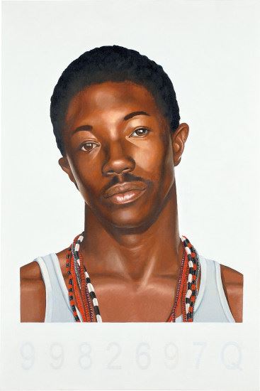 Kehinde Wiley | Mugshot Profile, NYPD (2006) | MutualArt