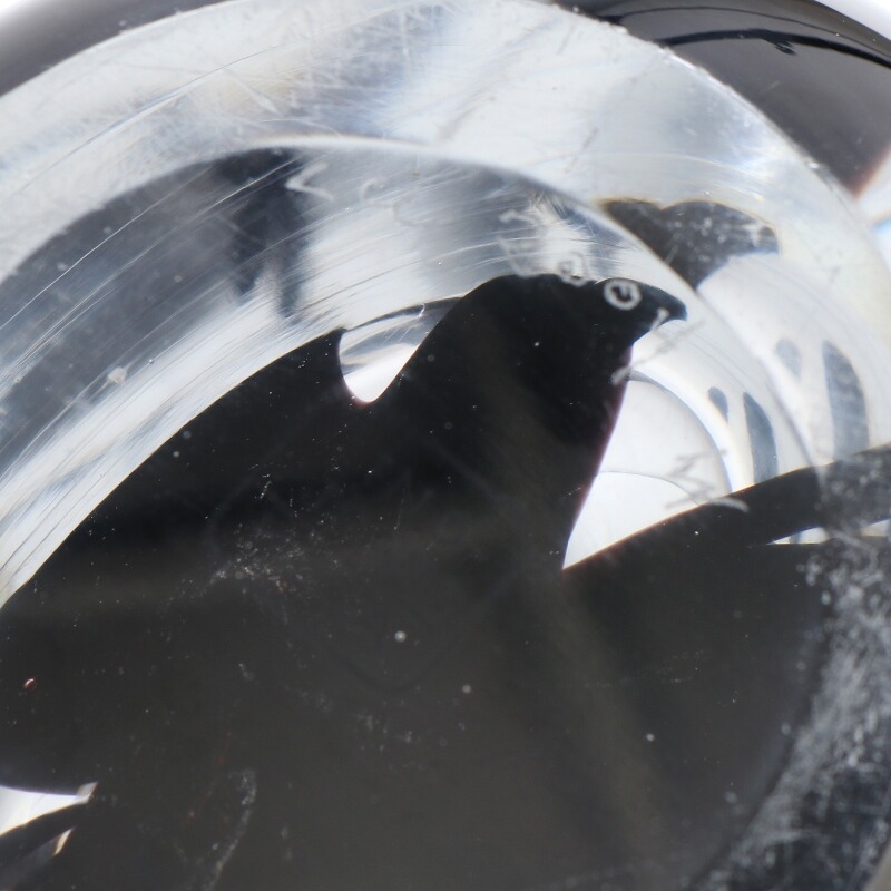 Vicke Lindstrand | A transparent and purple glass vase (2004) | MutualArt