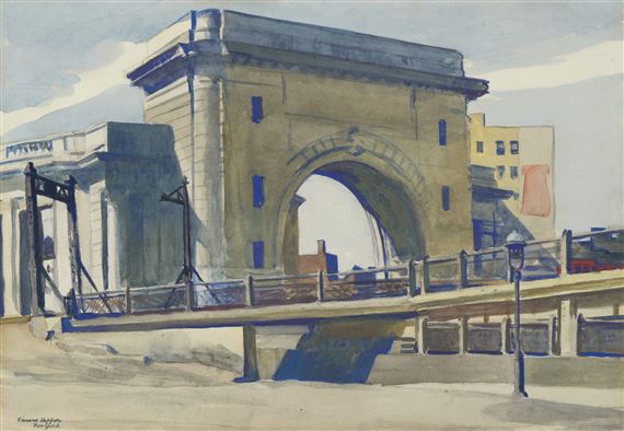 Edward Hopper | Manhattan Bridge Entrance (1926) | MutualArt