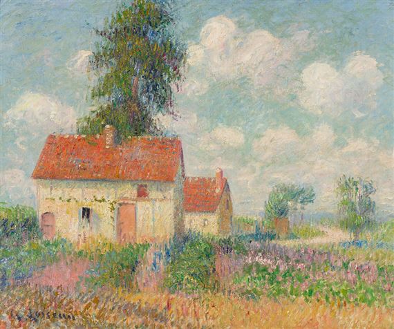 Gustave Loiseau | Les Toits Rouges (1918) | MutualArt