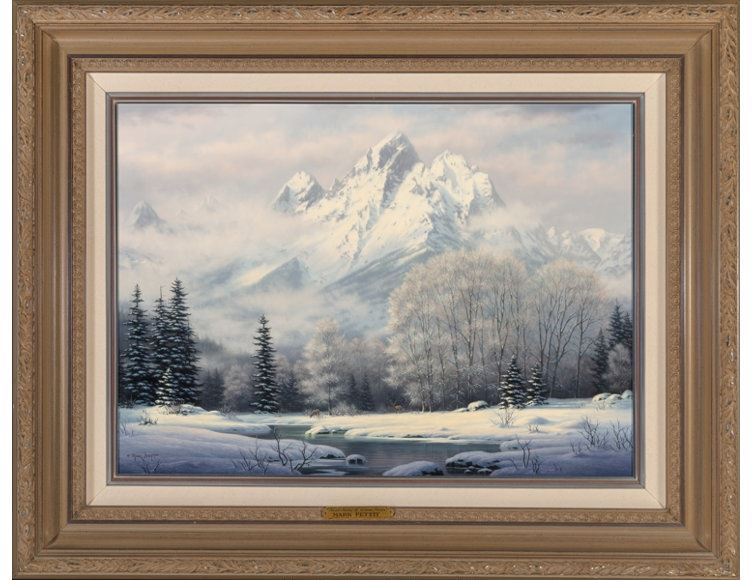 Mark Pettit | Snow Scene in the Grand Tetons (1986) | MutualArt