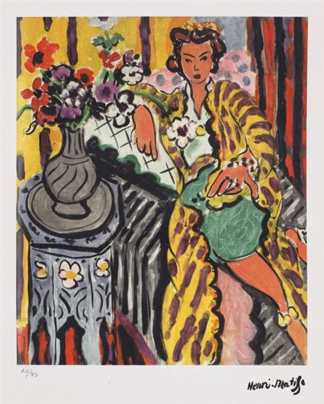 Henri Matisse | Model și vas cu anemone (1937) | MutualArt