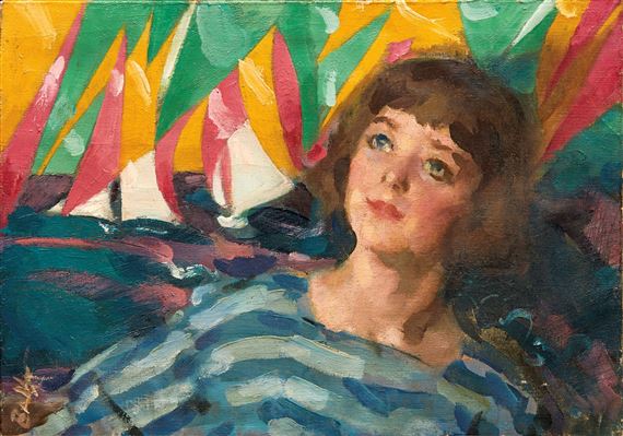 Giacomo Balla | PORTRAIT OF LAURA MARCUCCI CAMBELLOTTI or LAURA PIÙ ...